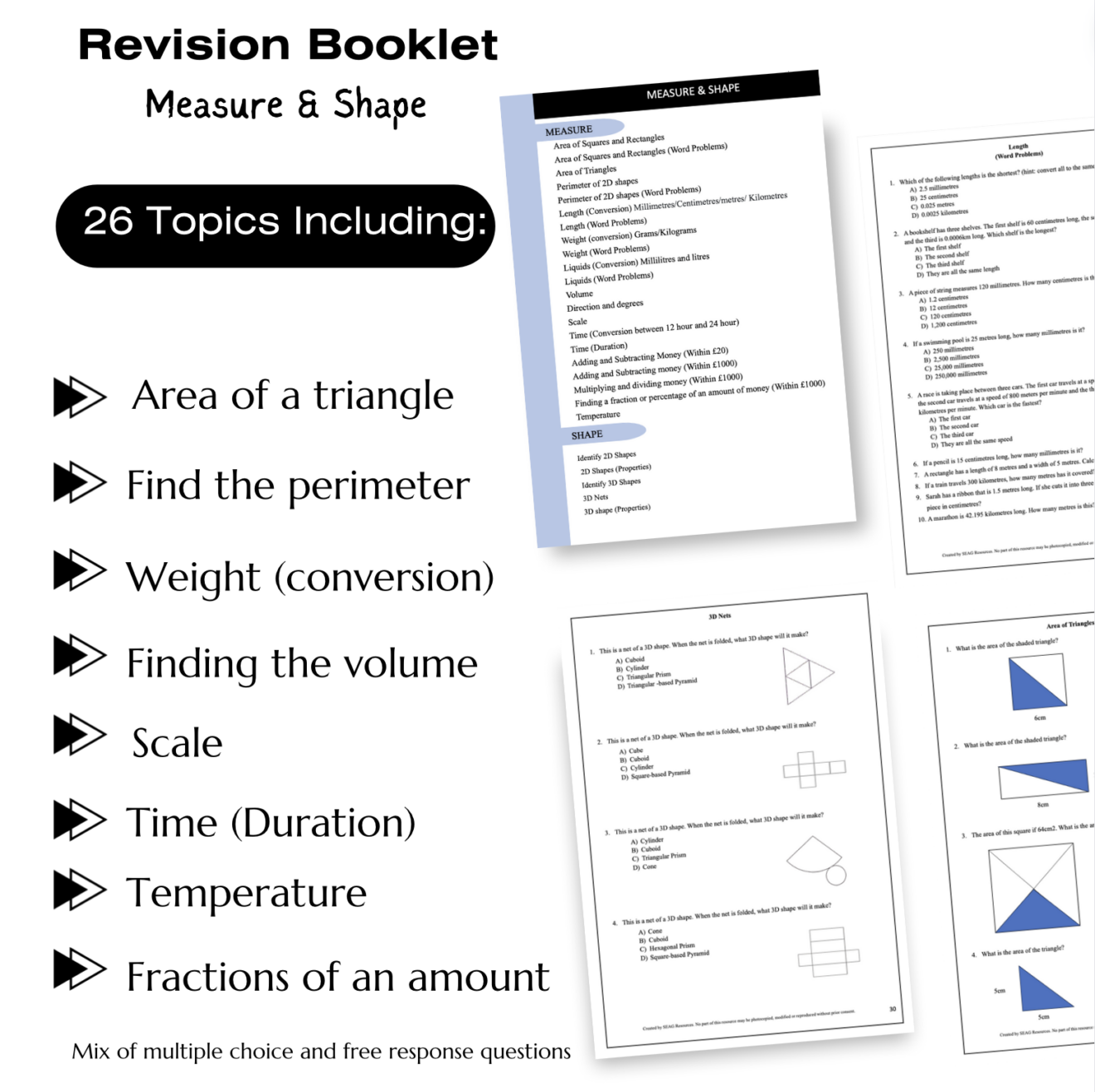 Measure, Shape and Space Booklet | NI Primary School Resources