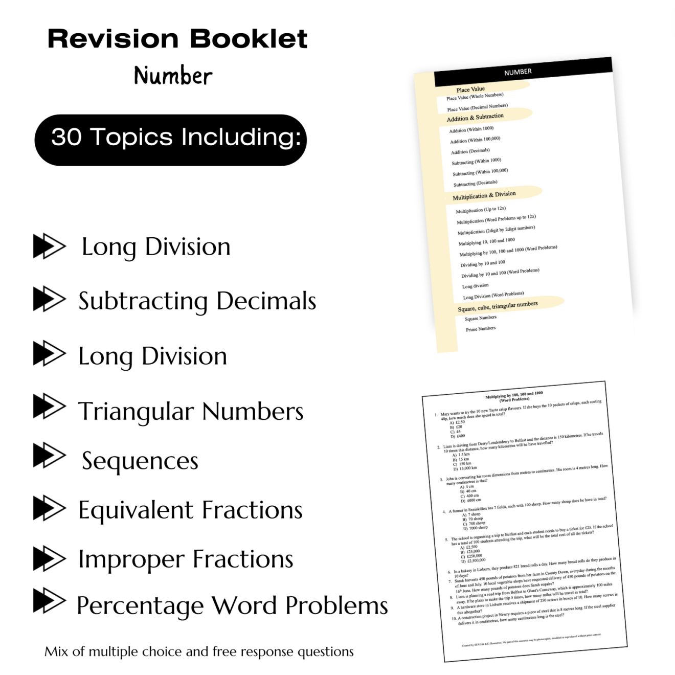 Number Booklet | NI Primary School Resources