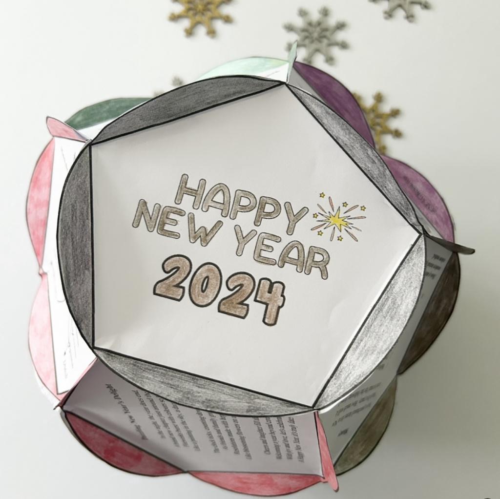 New Year Dodecahedron | NI Primary School Resources