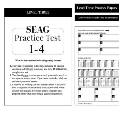 NI Primary School Resources | Transfer Tests | SEAG | Northern Ireland