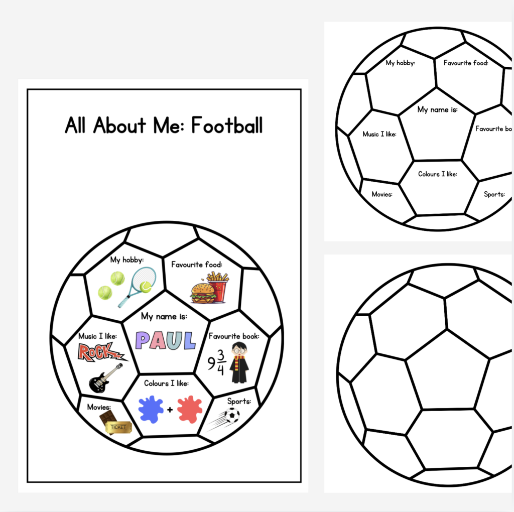 All About Me: Football | NI Primary School Resources