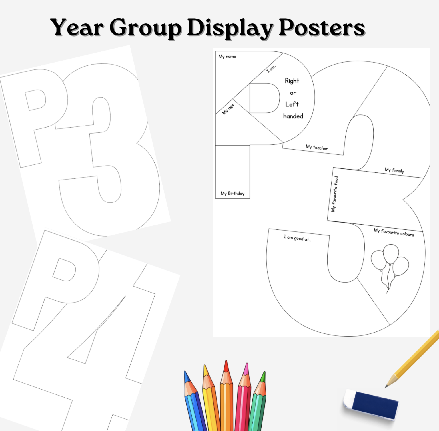 Year group Display Posters | NI Primary School Resources